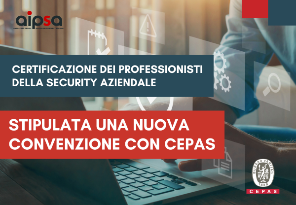Siglata una convenzione con CEPAS per la certificazione dei ...